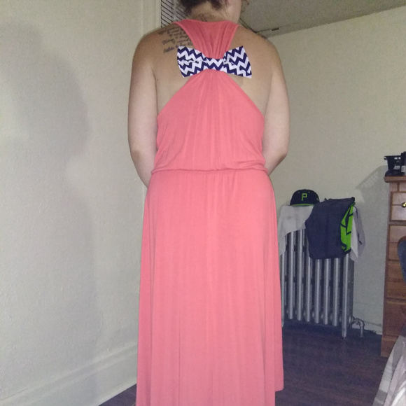 Charming Charlie | Dresses | Charming Charlies Coral Dress With Bow ...